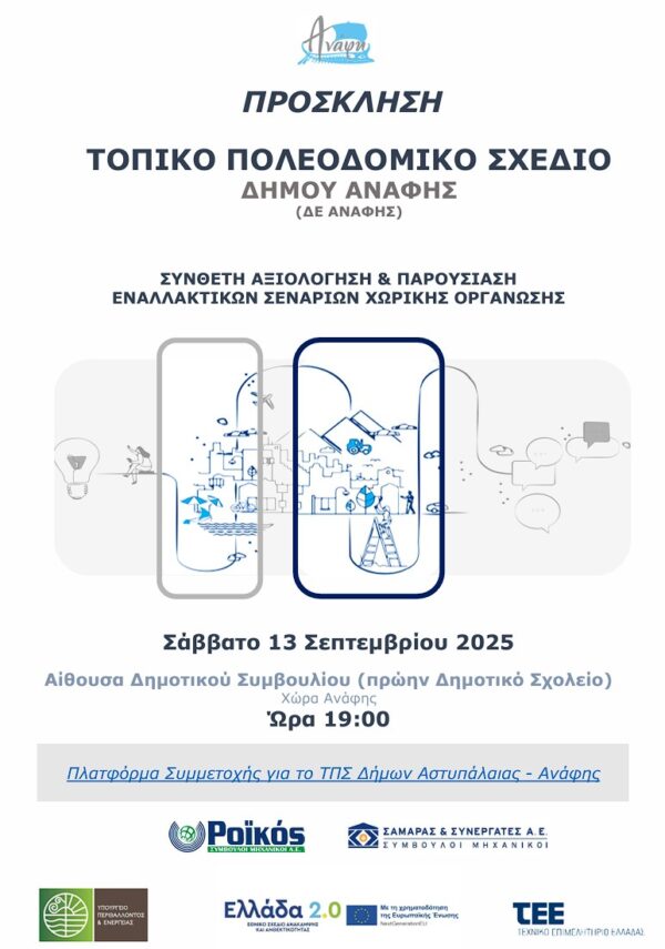 ΤΟΠΙΚΟ ΠΟΛΕΟΔΟΜΙΚΟ ΣΧΕΔΙΟ - Ανάφη